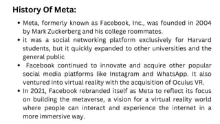Balanced ScoreCard of META made for engineering students | PDF
