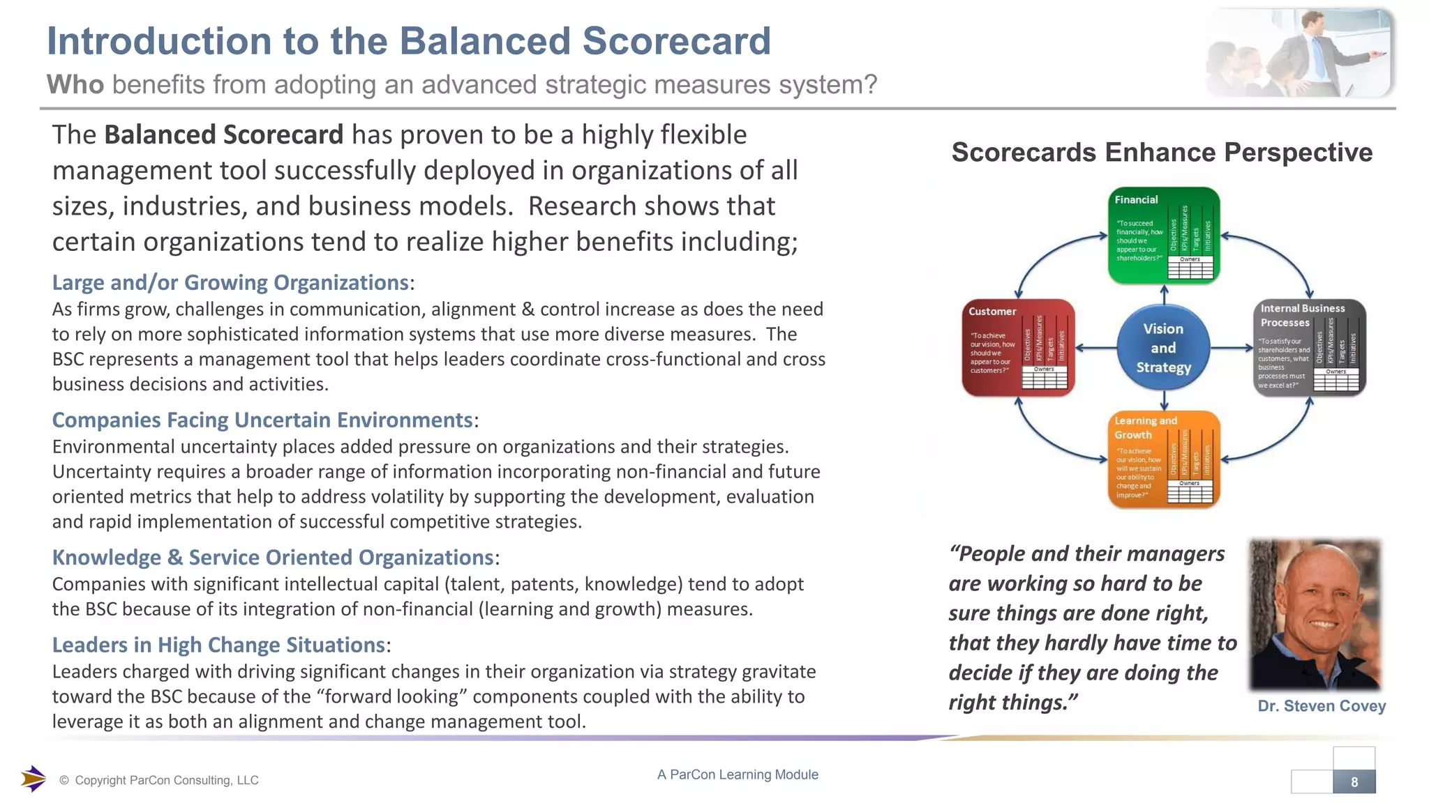 Balanced scorecard orientation (intro public) | PDF