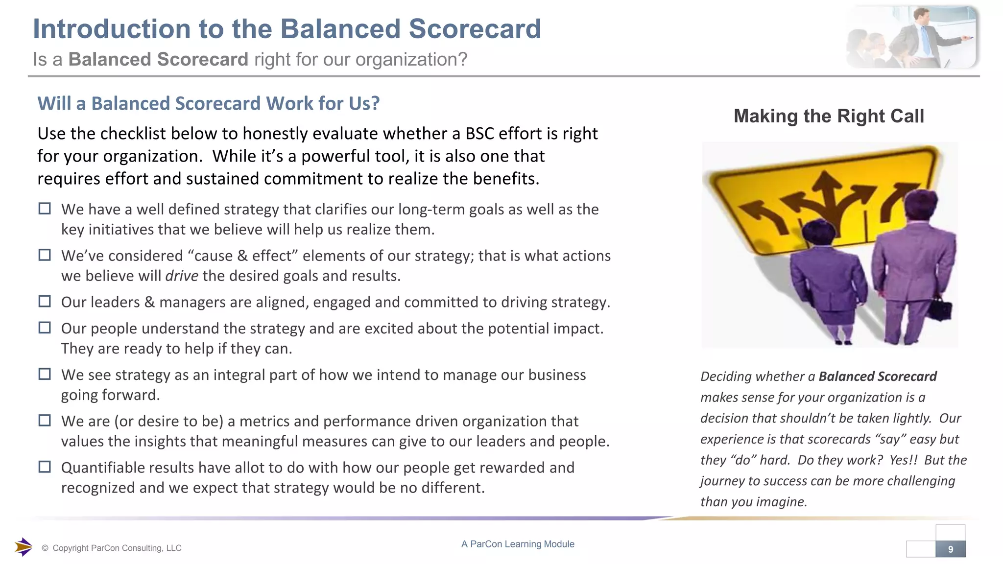 Balanced scorecard orientation (intro public) | PDF
