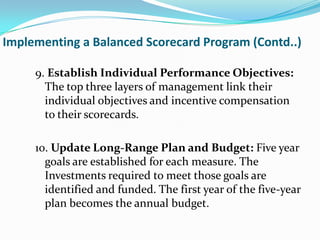 Balanced Scorecard (part 2) by Shantonu Dasmahapatra | PPTX