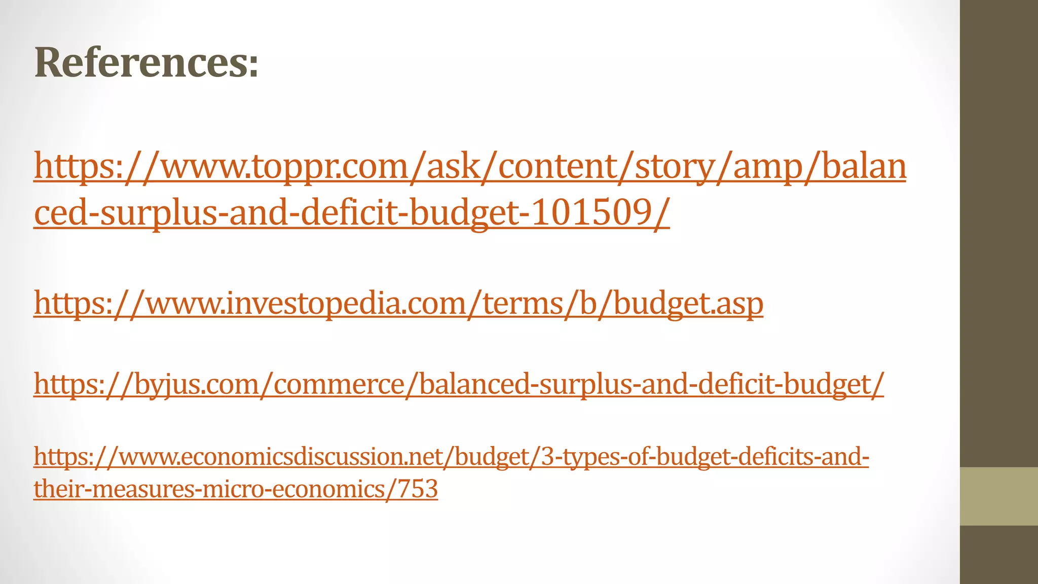 Balanced Surplus and Deficit Budget | PPT Balanced Surplus and Deficit Budget | PPT