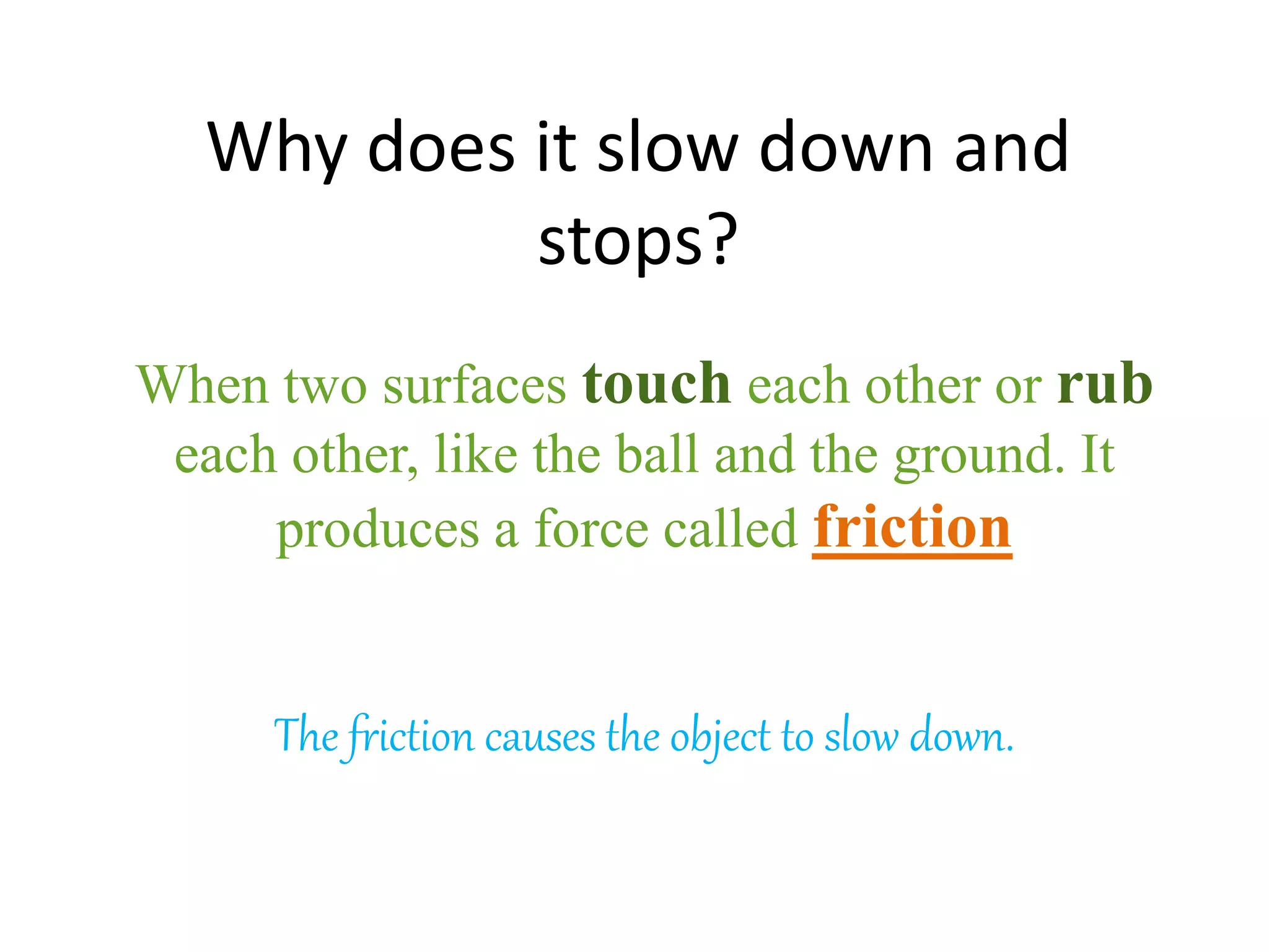 Balanced unbalanced ,gravity ,friction | PPT