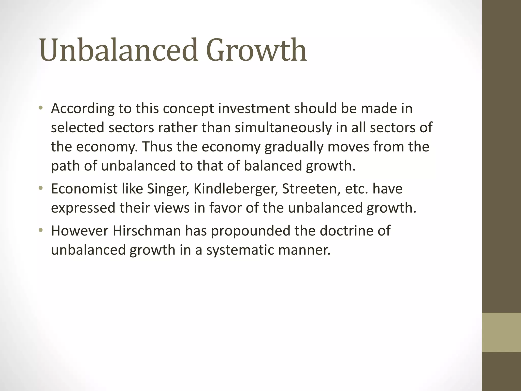 Balanced & unbalanced growth | PPTX