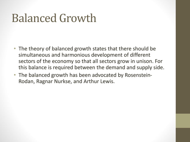Balanced & unbalanced growth | PPTX | Business Accounting & Finance ...