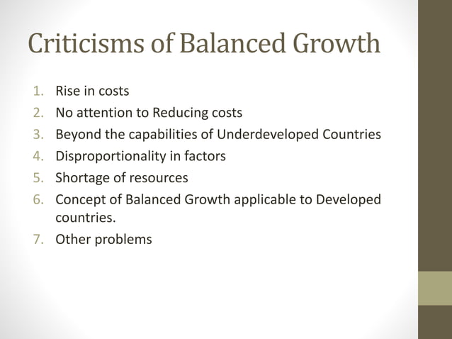 Balanced & unbalanced growth | PPTX | Business Accounting & Finance | Business