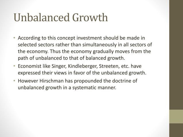 Balanced & unbalanced growth | PPTX | Business Accounting & Finance | Business
