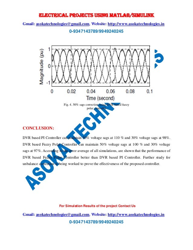 Balanced Voltage Sag Correction Using Dynamic Voltage Restorer Based Fuzzy Polar Controller