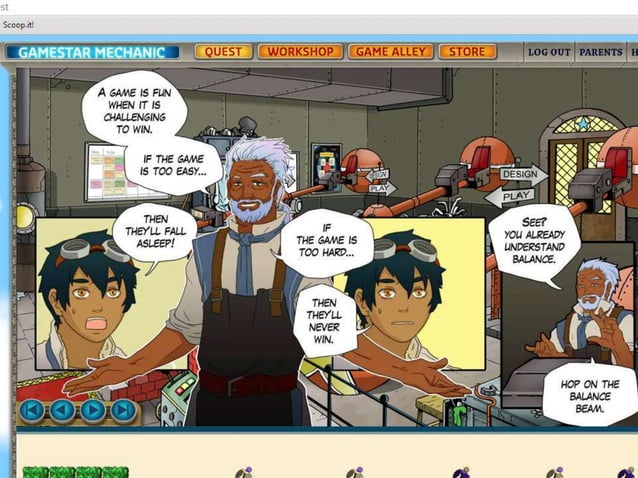 Balance and Flow through the 5 elements in game design | PPTX