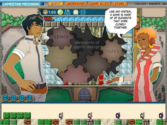 Balance and Flow through the 5 elements in game design | PPT