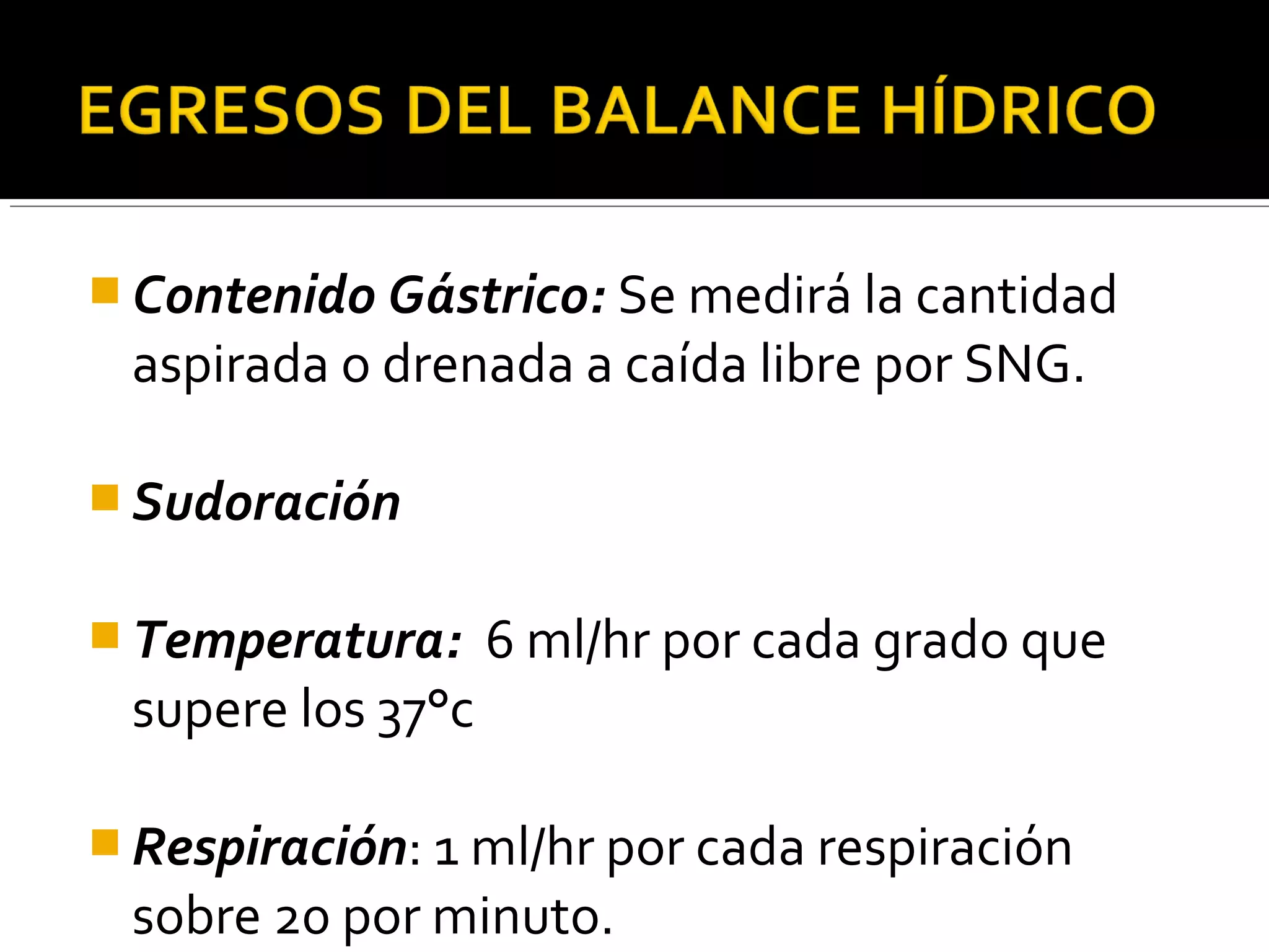 Balance hídrico | PPT | Healthcare Industry | Industries