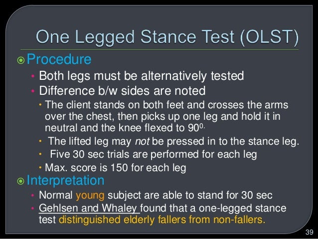 Rehabilitation Balance Scale