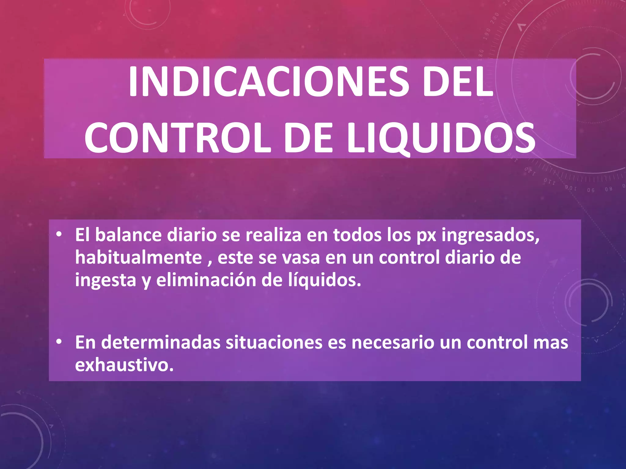 Control de líquidos | PPTX