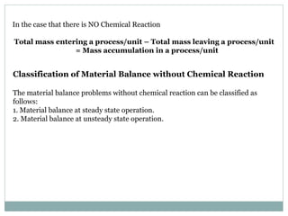 BALANCE MASICO UNILLANOS ENERGY AND MASS BALANCE IN CHEMICAL PROCESSSES ...