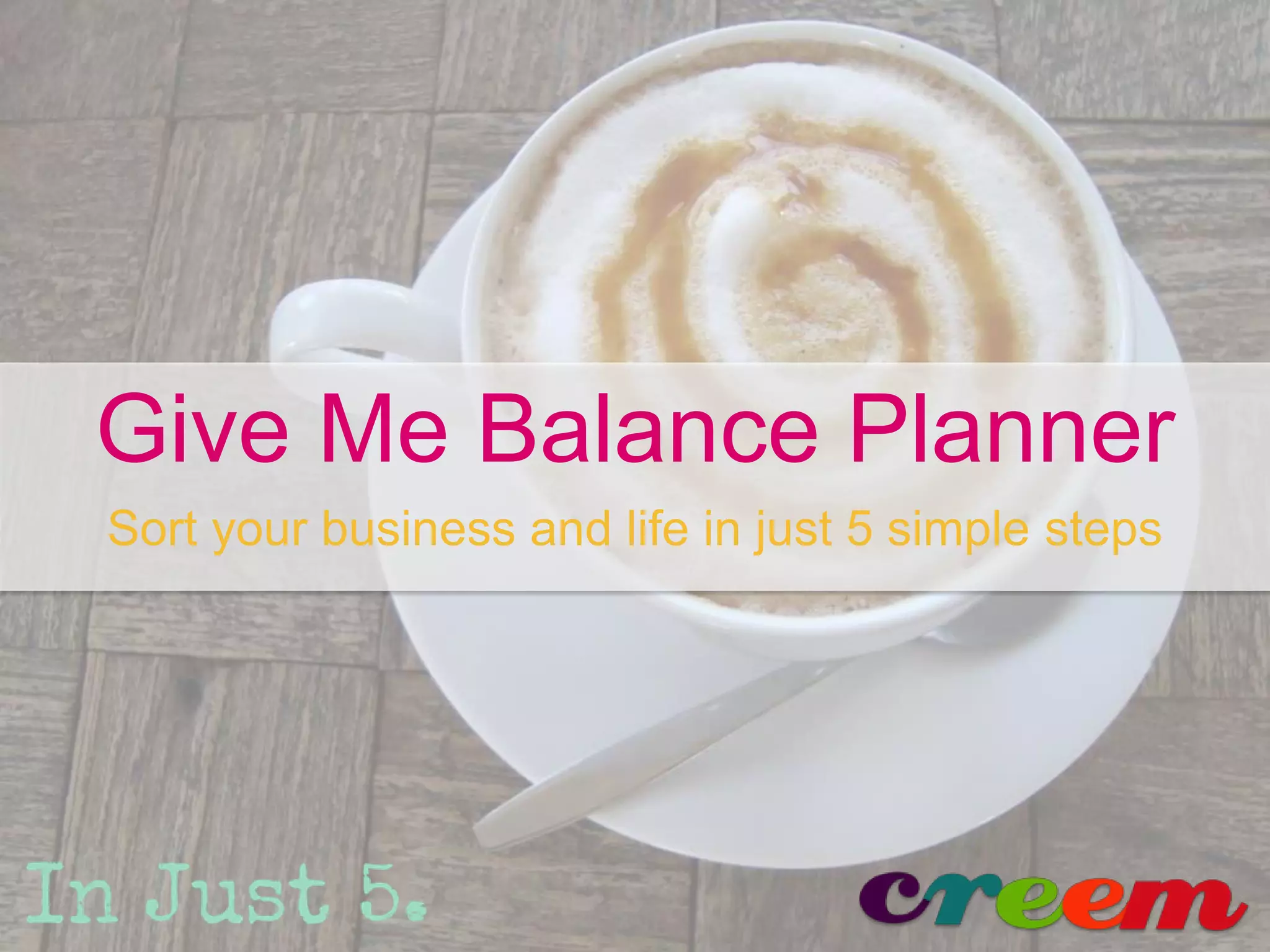 Balance my life planner | PPT
