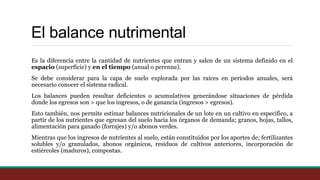 Balance nutrimental para los cultivos.pptx