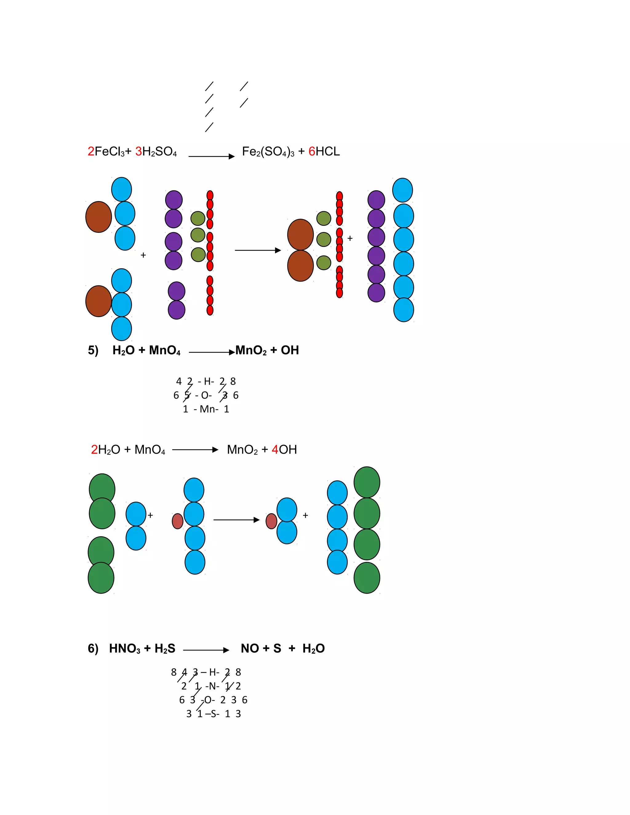 Balanceo de ecuaciones por tanteo. | DOC | Chemistry | Science