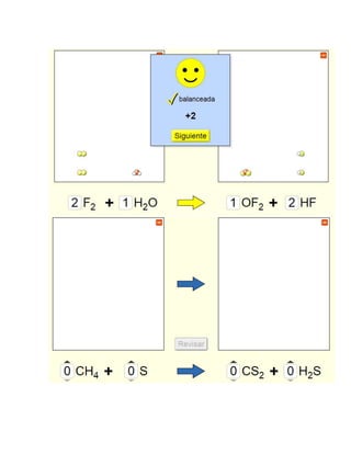 Balanceo de ecuaciones quimicas | DOCX | Chemistry | Science