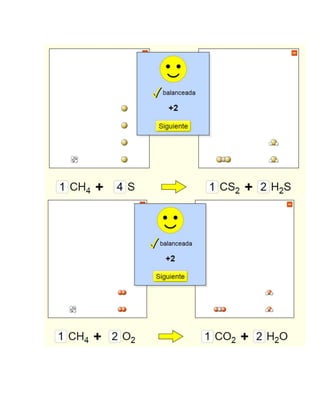 Balanceo de ecuaciones quimicas | DOCX | Chemistry | Science