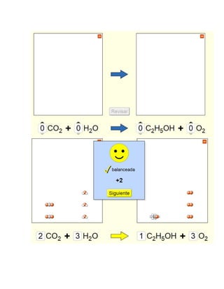 Balanceo de ecuaciones quimicas | DOCX | Chemistry | Science