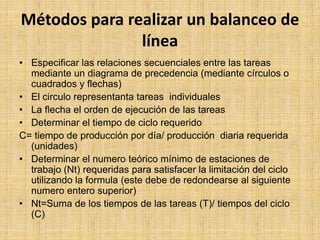 Balanceo de lineas1 | PPTX