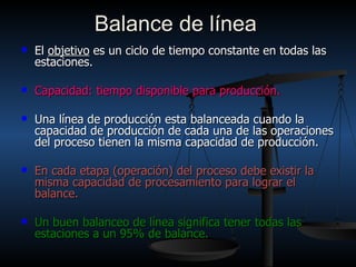 Balanceo de lineas clase marcia resumen | PPT