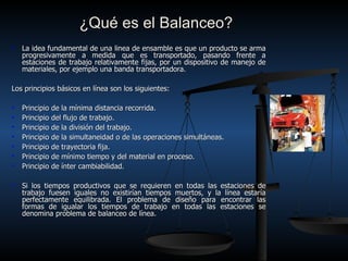 Balanceo de lineas clase marcia resumen | PPT