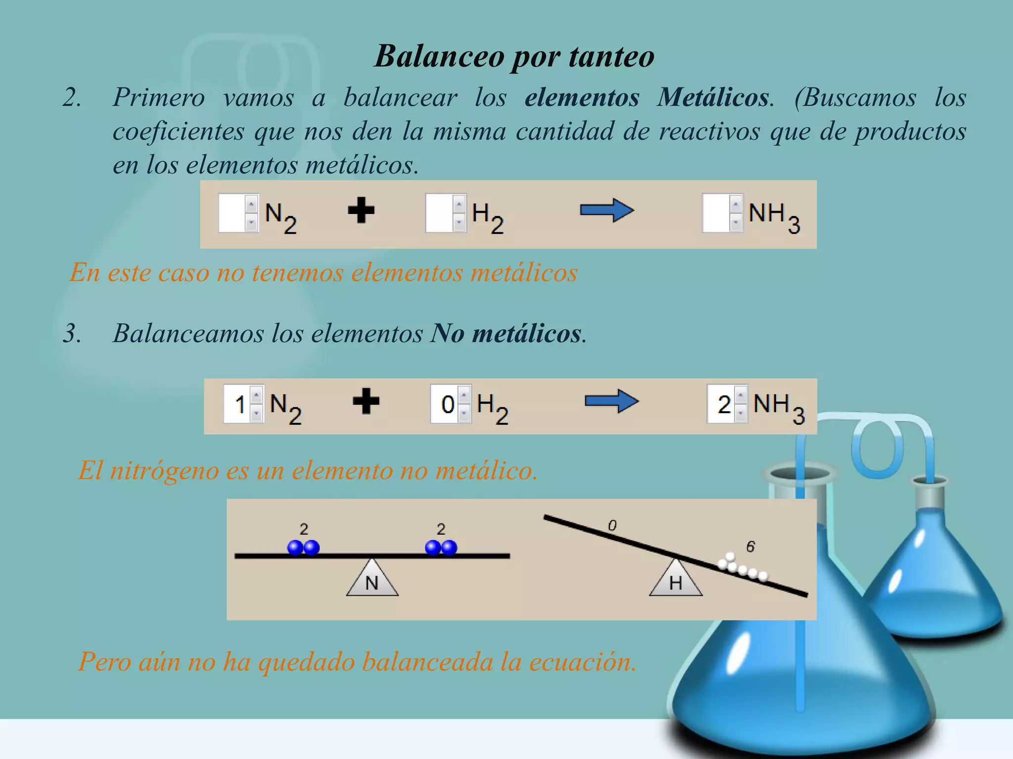Balanceo de ecuaciones químicas | PPTX