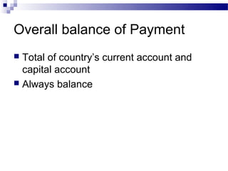 Balance of payment | PPT