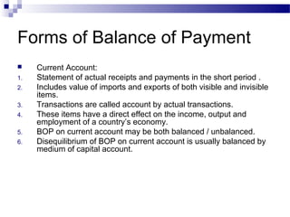 Balance of payment | PPT