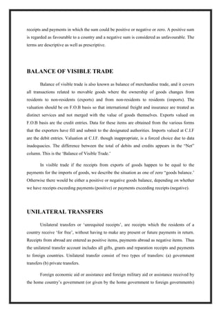 Balance of payment Report by PUSHPAK JAIN | DOCX