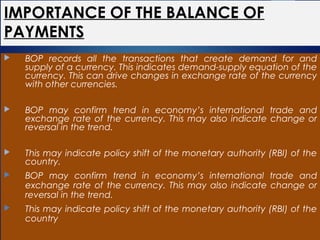 Balance of payment | PPT