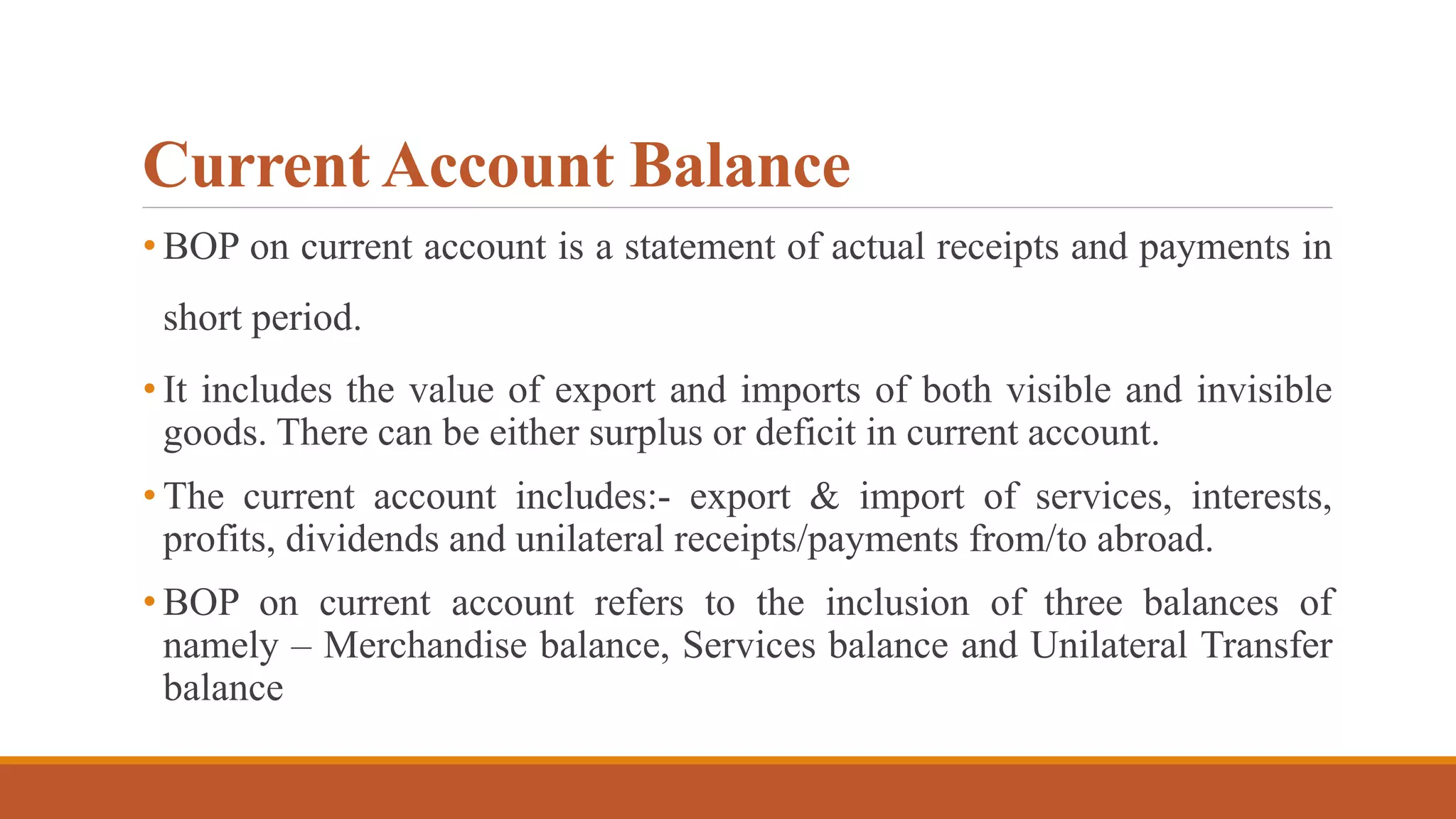 Balance of payment | PPTX