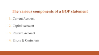 Balance of payment | PPTX