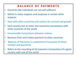 Balance of payment | PPTX