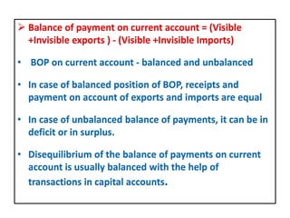 Balance of payment | PPTX