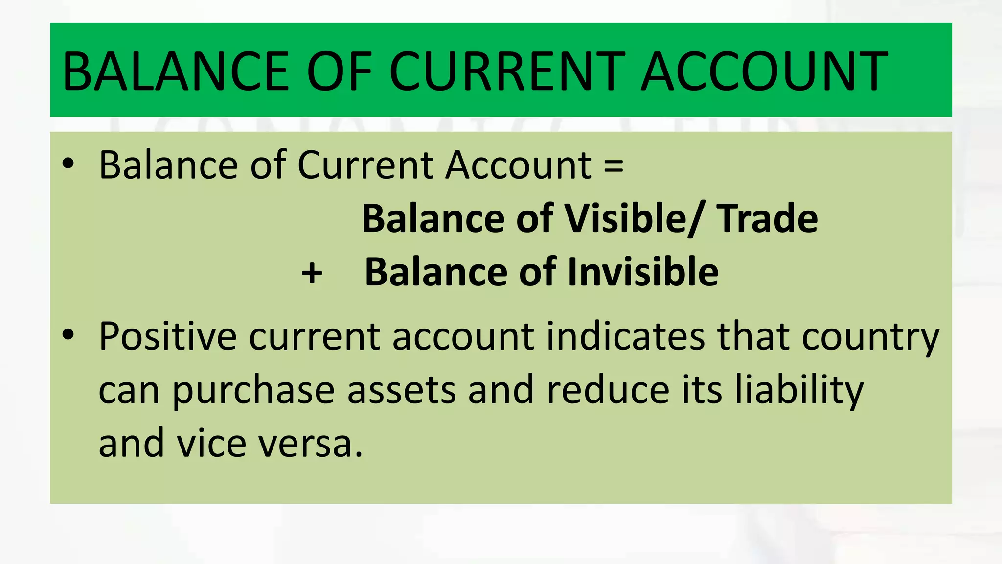 Balance of payment | PPTX