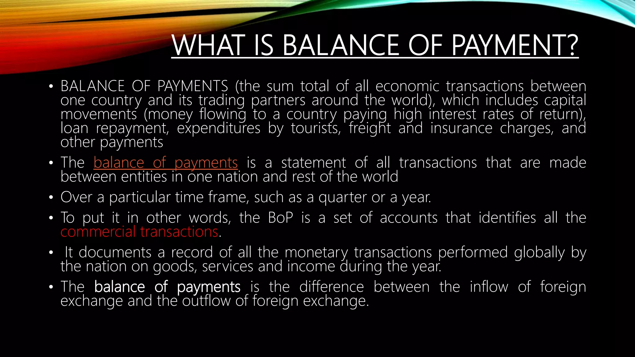 Balance of payment | PPTX