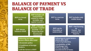 Balance of payment | PPTX