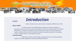 Balance_Of_Payment_Crisis_in_India_in_1991_by_Group-2.pptx