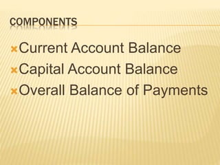 Balance of payments | PPTX