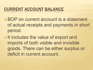 Balance of payments | PPTX
