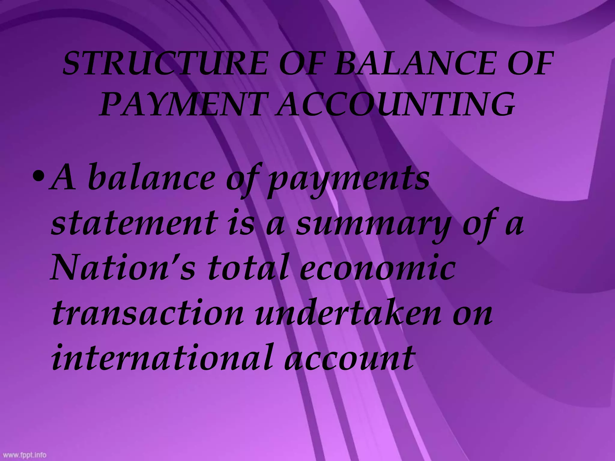 Balance of payments | PPTX