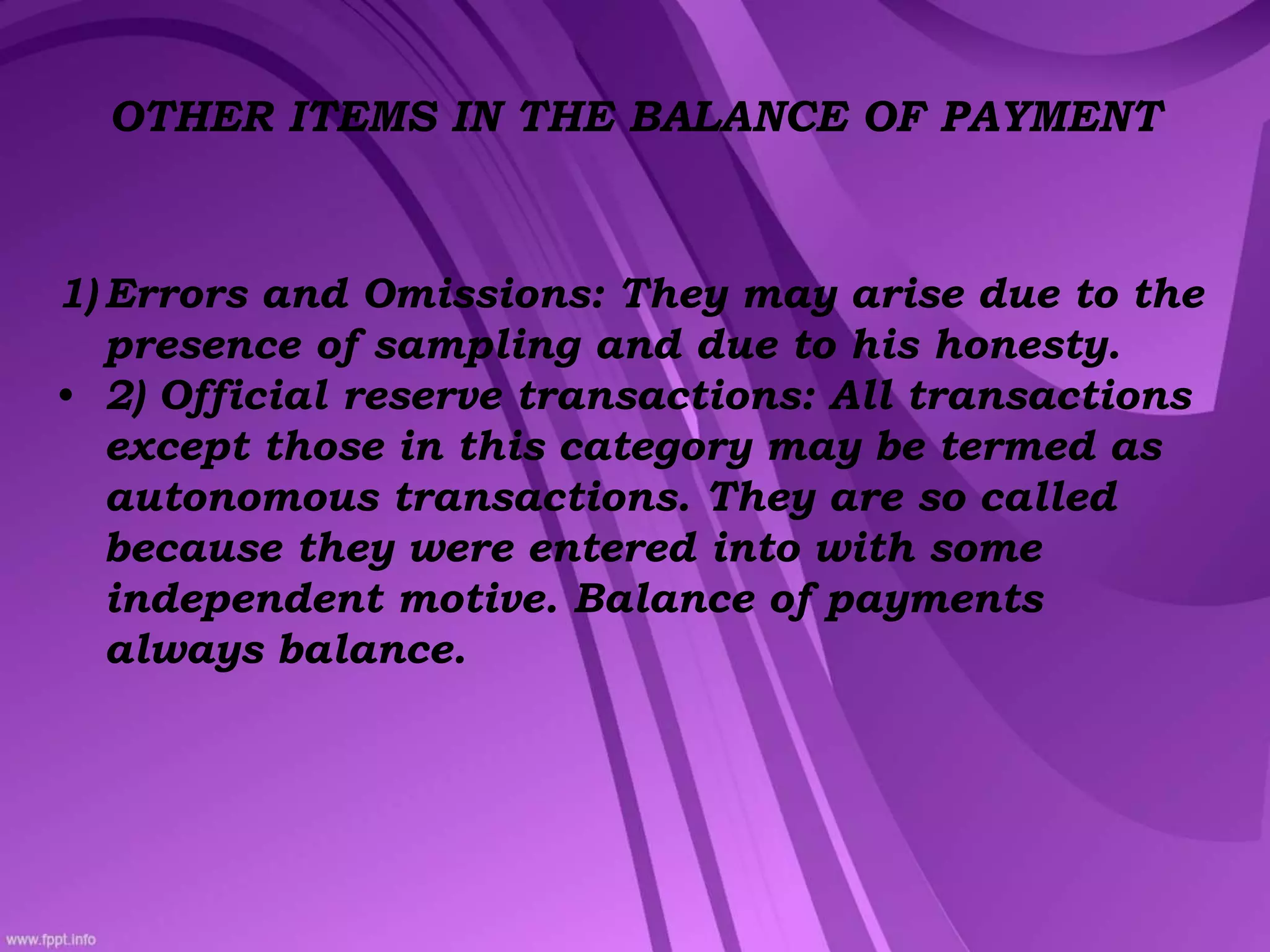 Balance of payments | PPT