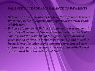 Balance of payments | PPT