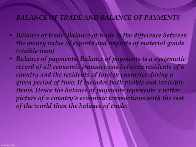 Balance of payments | PPT