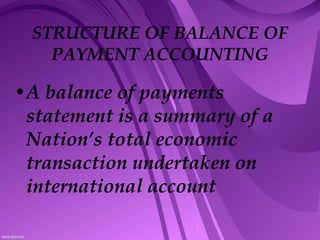 Balance of payments | PPTX