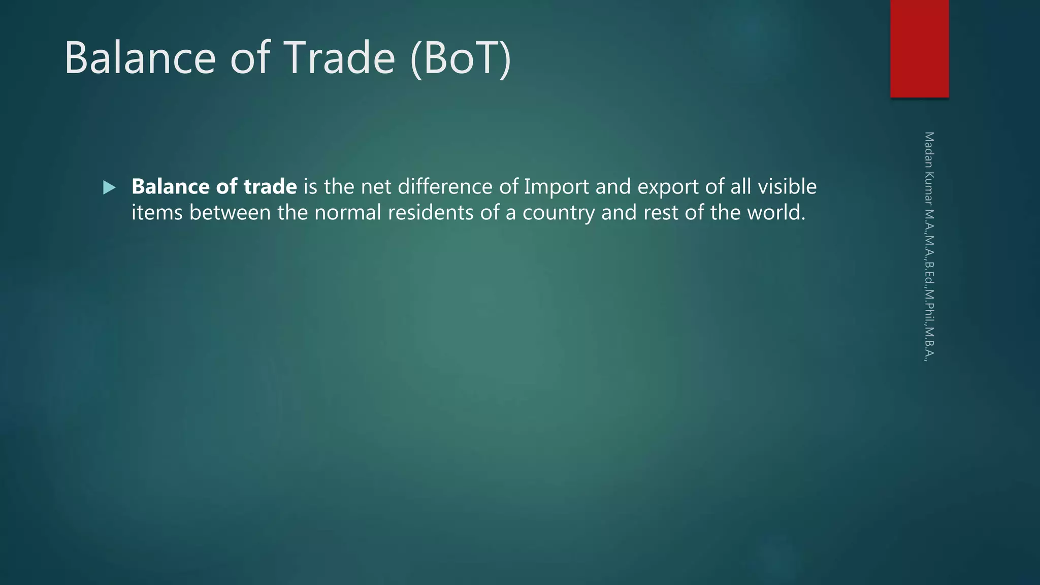 Balance of payments | PPTX