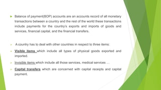 BALANCE OF PAYMENTS | PPTX
