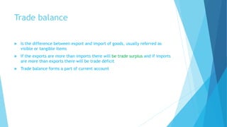 Balance of payments module-1 | PPTX