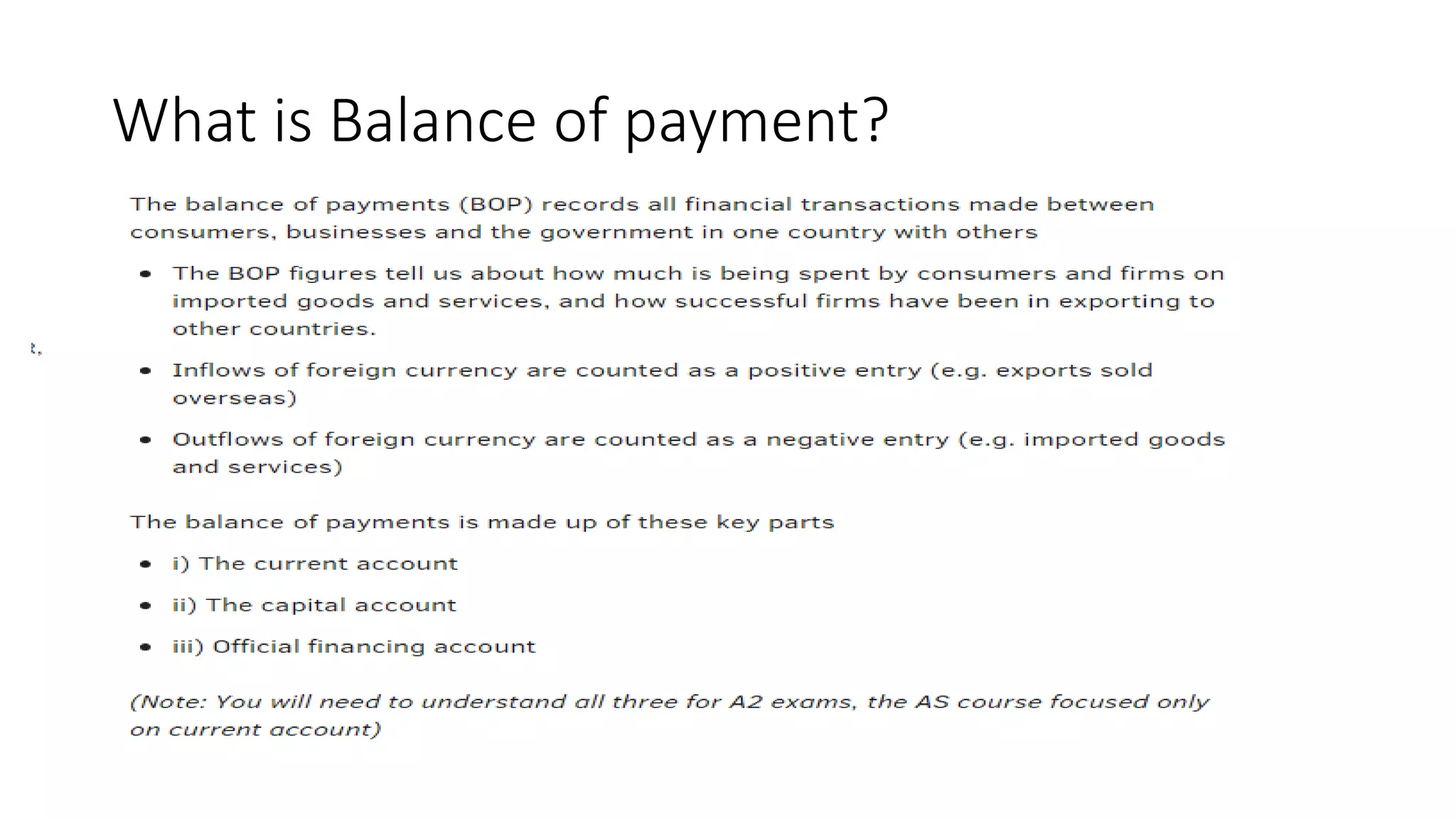 Balance of payments 101 - canada - inflow and outflow of capital | PPT